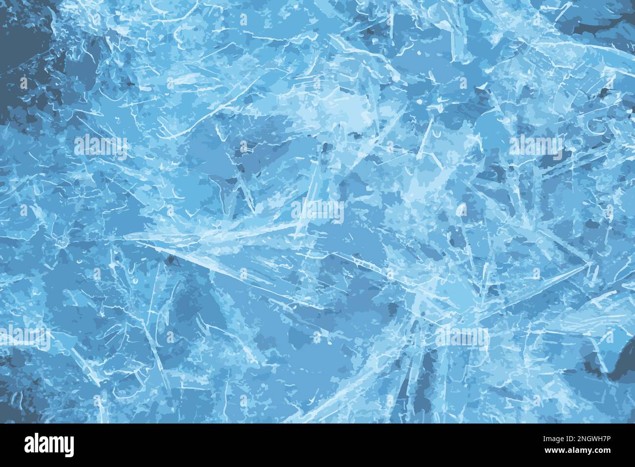 Realistic illustration of an ice surface of the river. Texture of ice ...