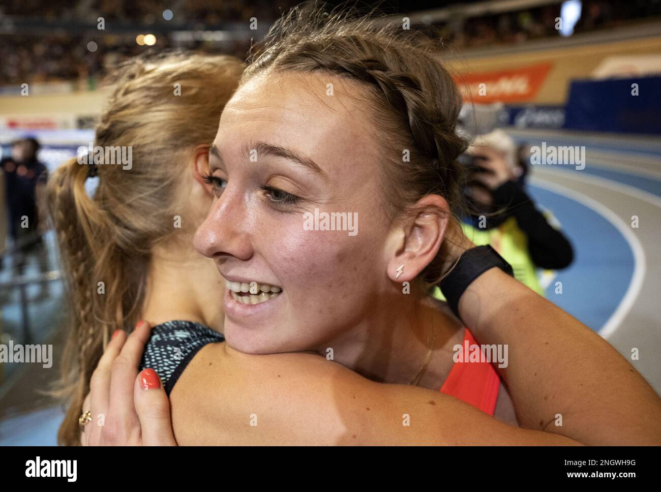 APELDOORN - Femke Bol with world record in the 400m during the second ...