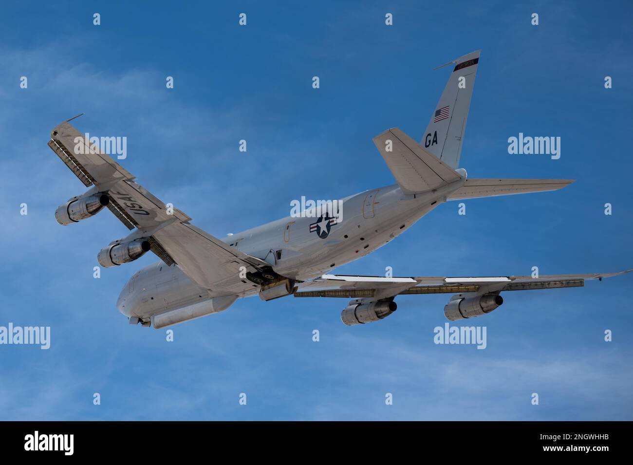 An E-8C Joint Surveillance Target Attack Radar System (JSTARS) aircraft ...