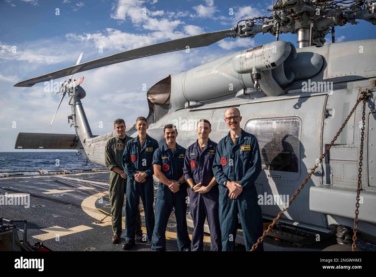 MEDITERRANEAN SEA (Nov. 28, 2022) From left to right, Lt. Cmdr. Francis ...