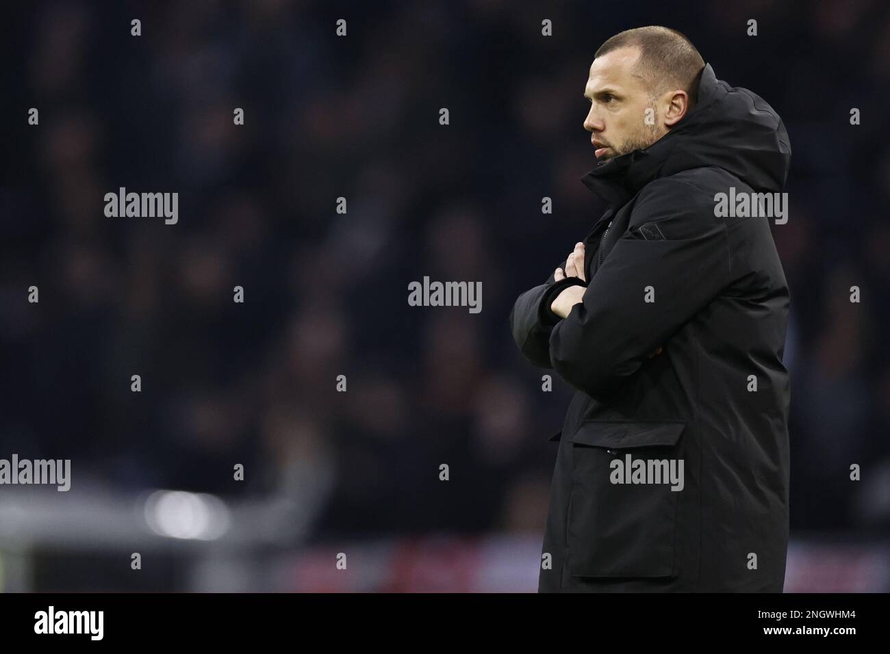 AMSTERDAM - Ajax coach John Heitinga during the Dutch premier league ...