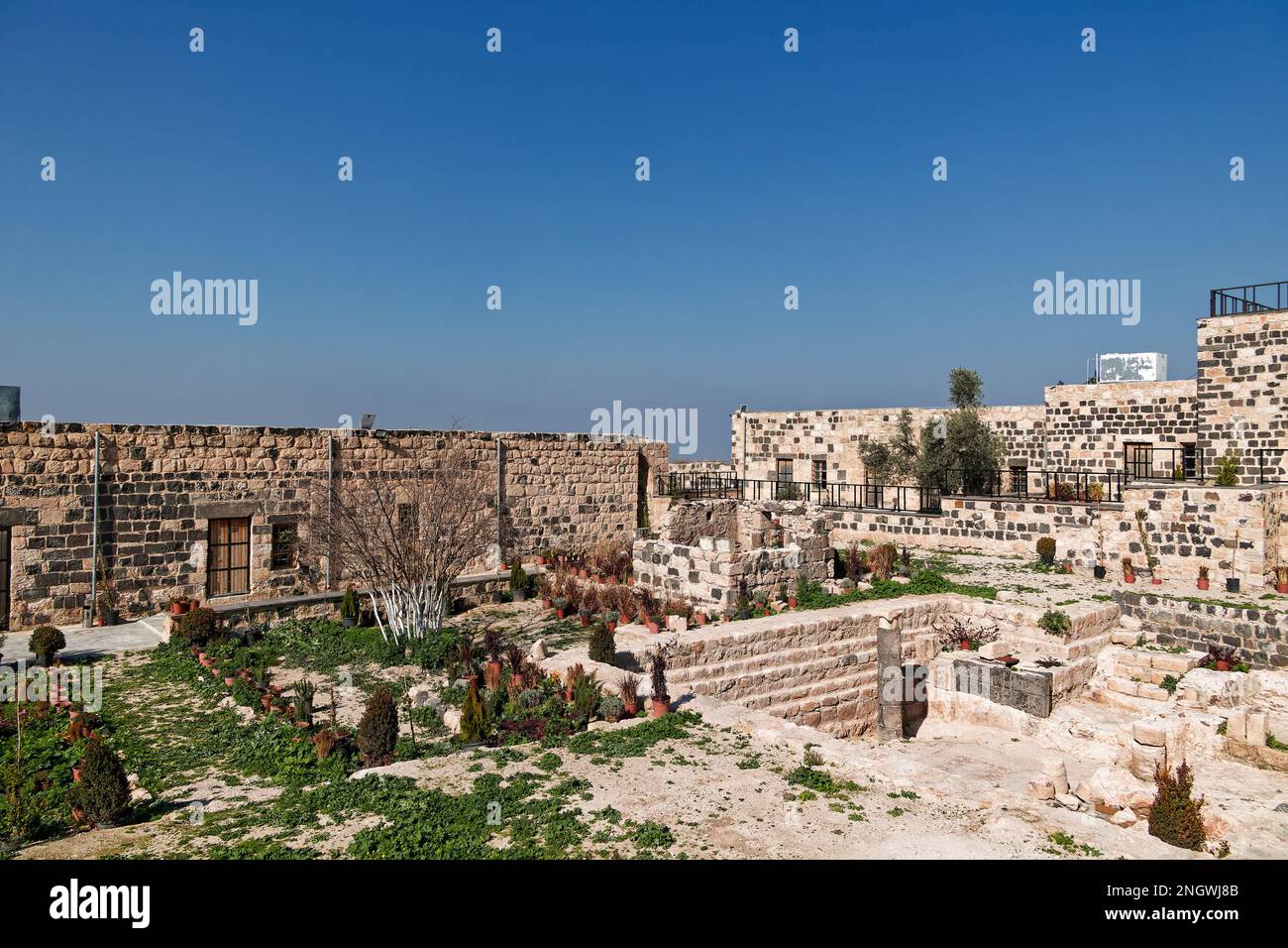 The restored dwellings for archaeologists in the ancient Hellenistic ...