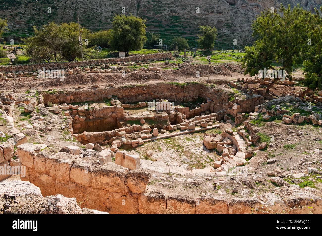 The Odeon in the ancient city of Pella, Jordan. Credit: MLBARIONA/Alamy ...