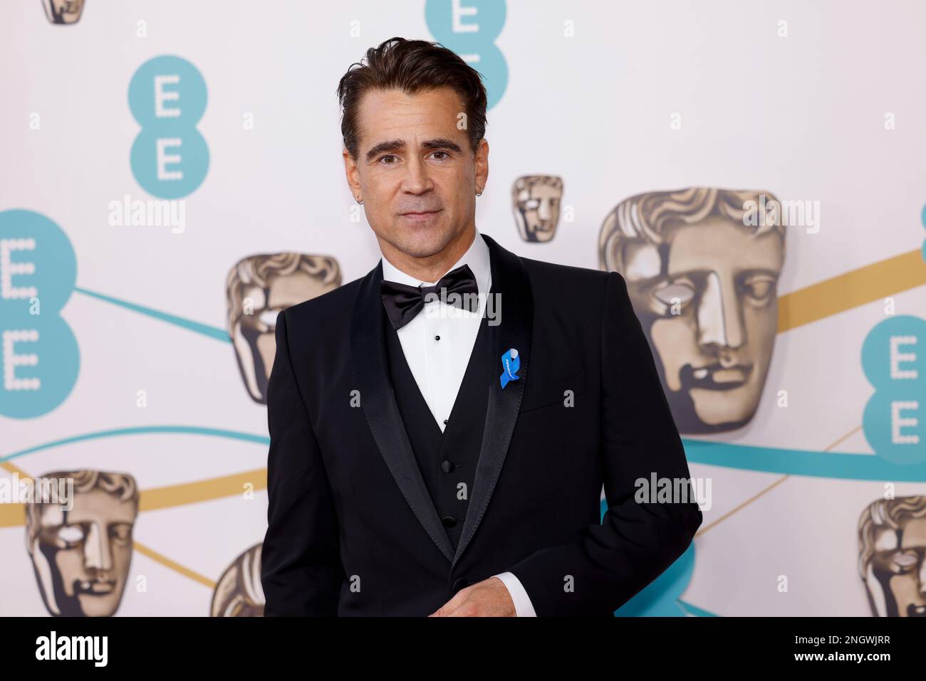 Colin Farrell poses for photographers upon arrival at the 76th British ...