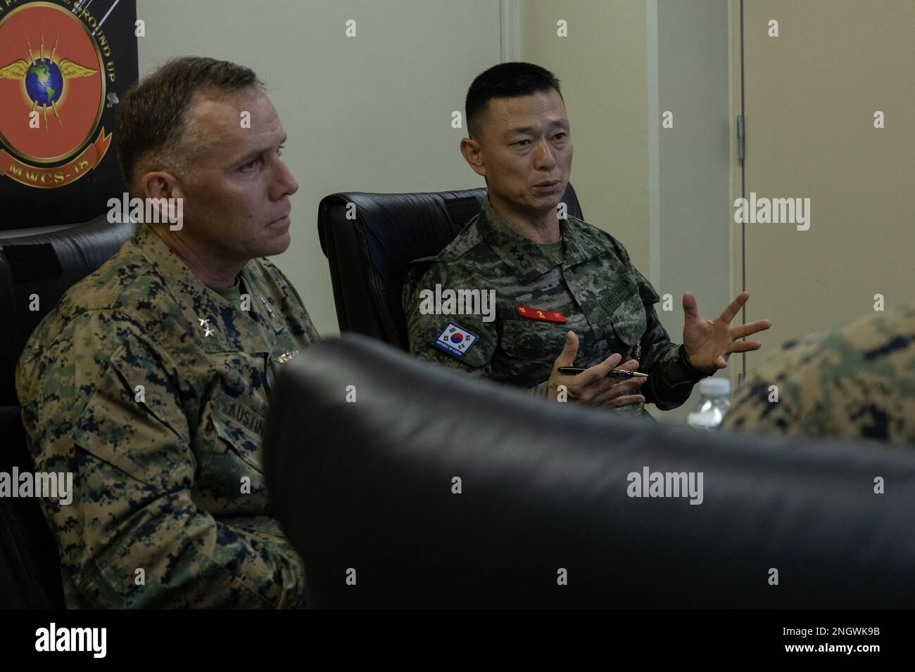 U.S. Marine Corps Major General Eric Austin, commanding general of 1st ...