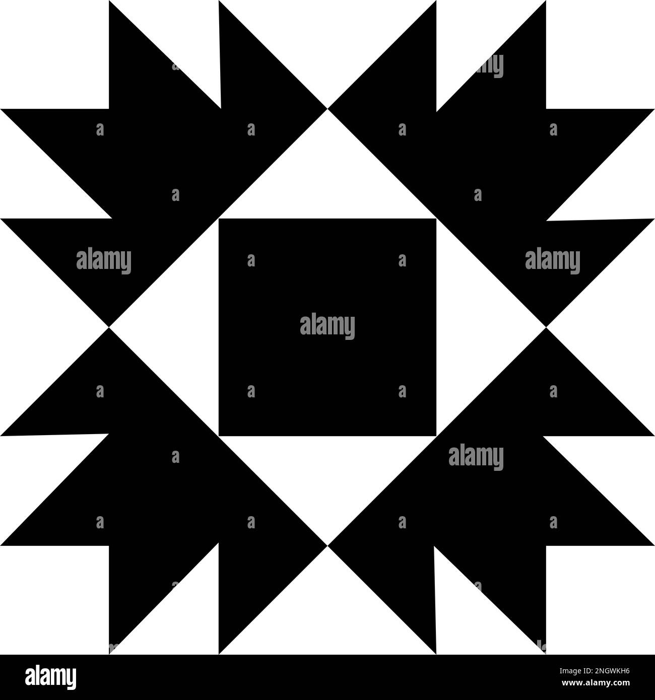 Barn quilt symbol icon Stock Photo - Alamy