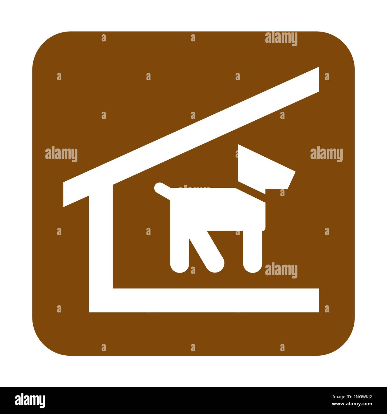 Kennel dog symbol icon Stock Photo - Alamy
