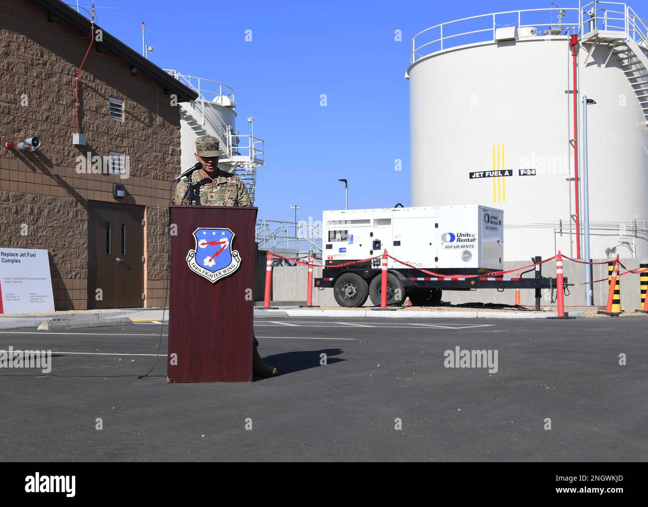 U.S. Air National Guard Maj. Harold Peralta, 144th Civil Engineering ...