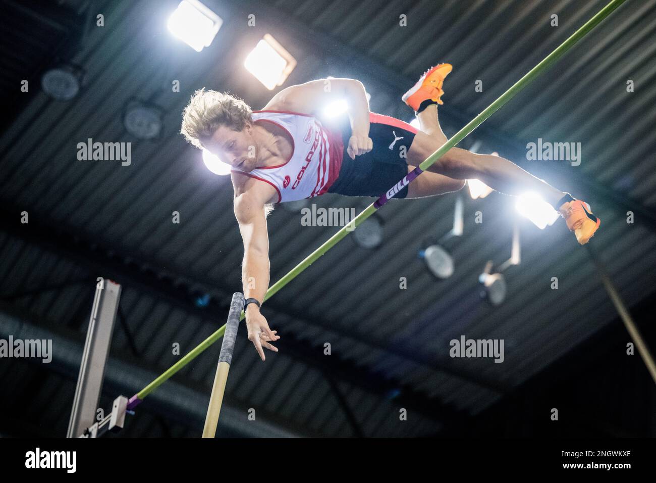 Belgian Ben Broeders pictured in action during the men's pole vault ...