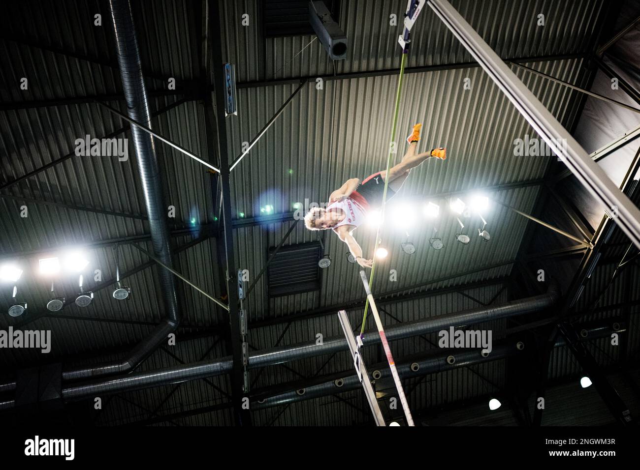 Belgian Ben Broeders pictured in action during the men's pole vault ...