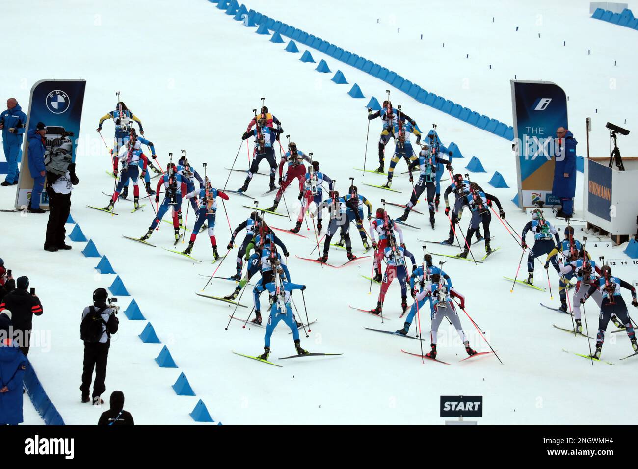 Oberhof, Germany. 19th February 2023, Lotto Thüringen Arena, Oberhof ...