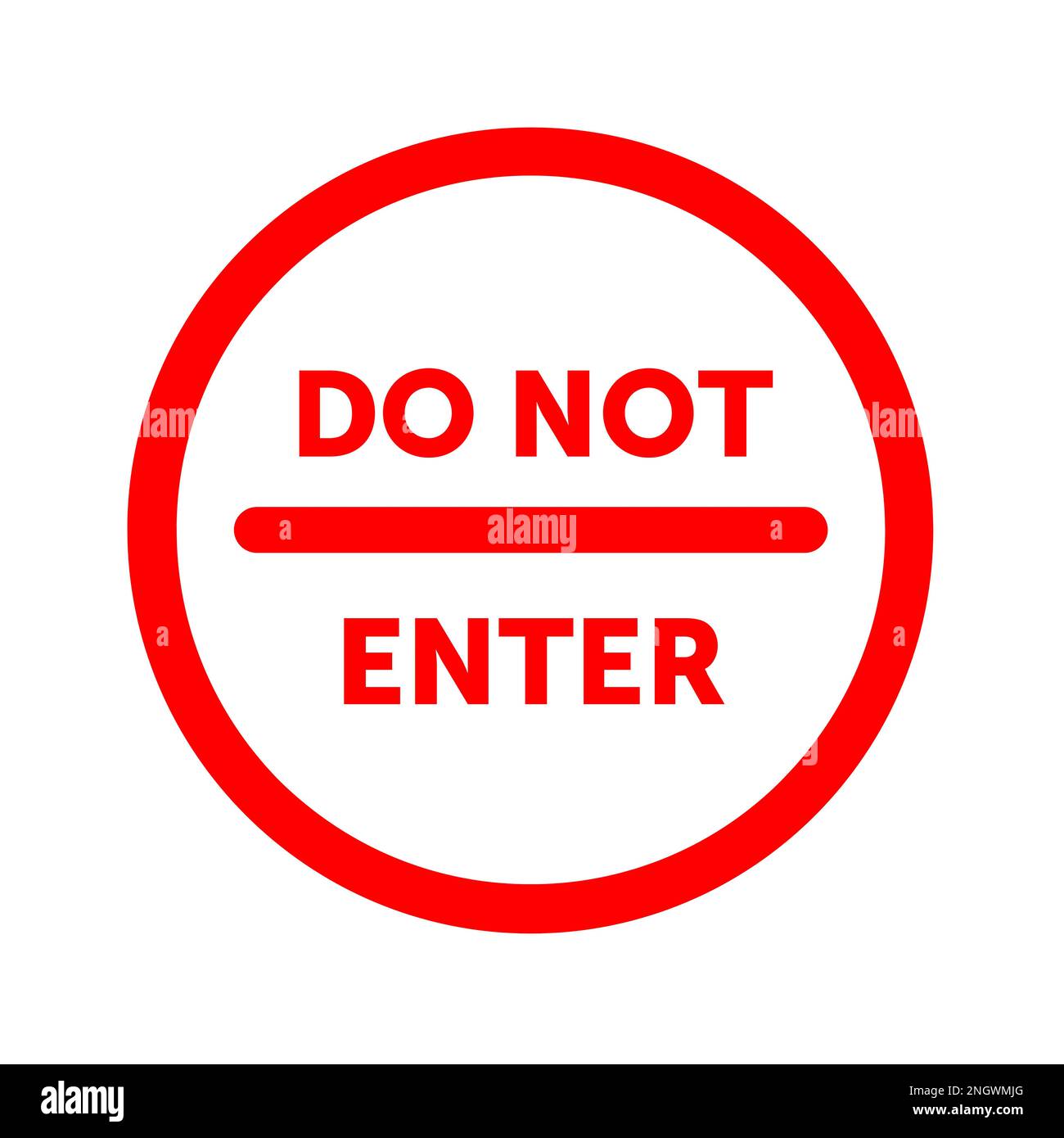 Do not enter sign icon Stock Photo - Alamy