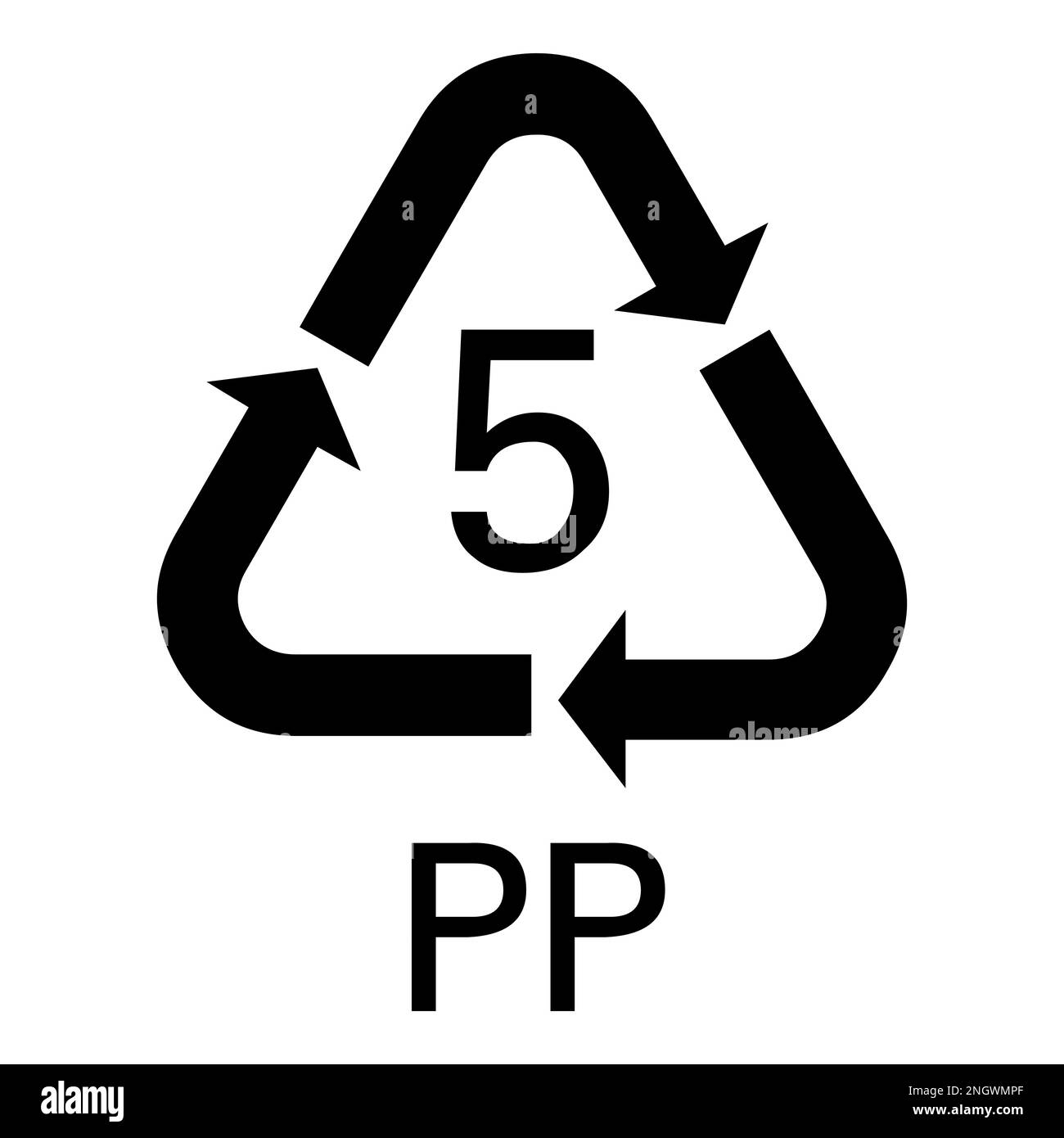 Plastic polypropylene recycling code PP 5 symbol Stock Photo - Alamy Plastic polypropylene recycling code PP 5 symbol Stock Photo - Alamy