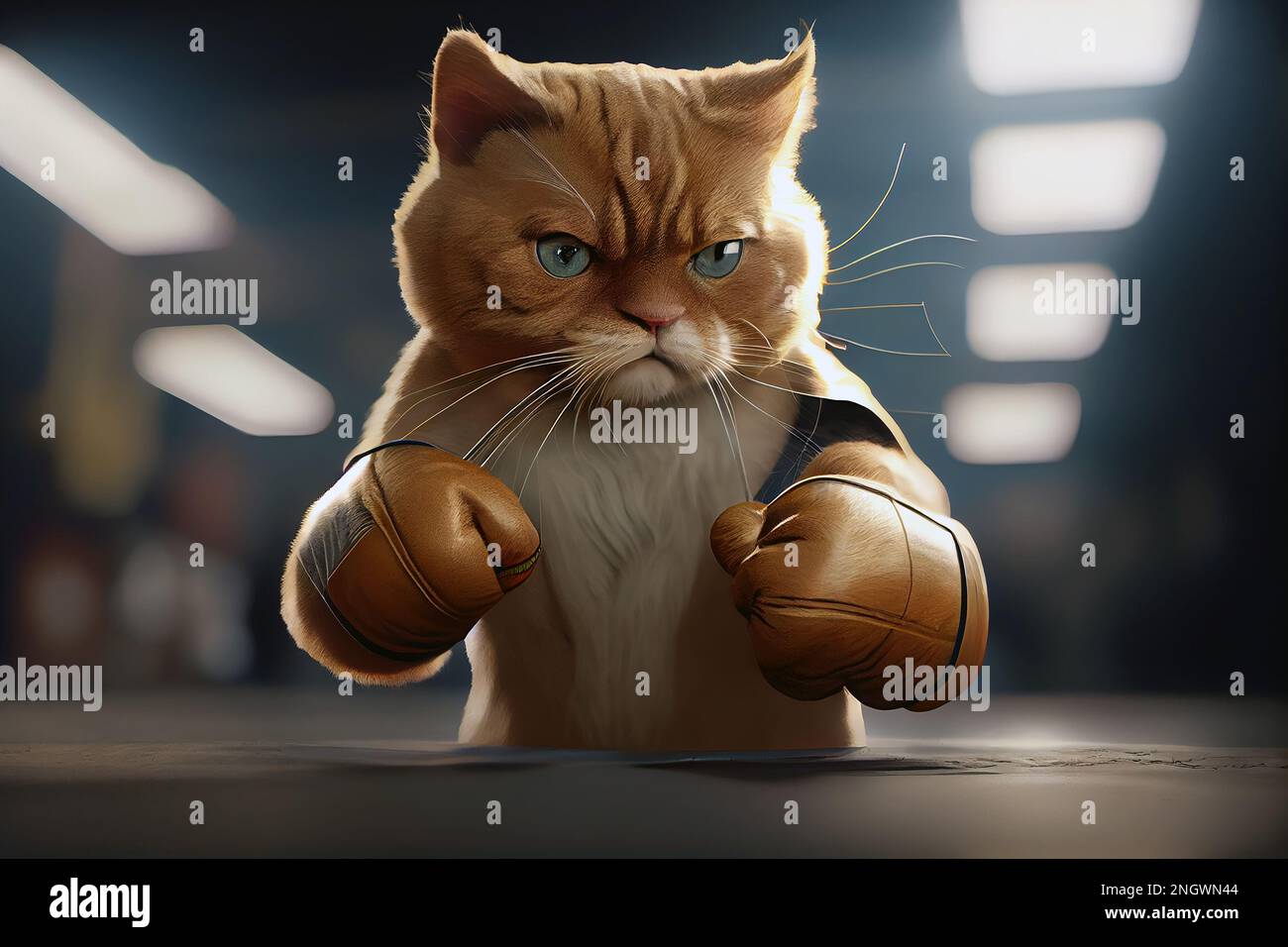 Boxers And Cats Coexisting