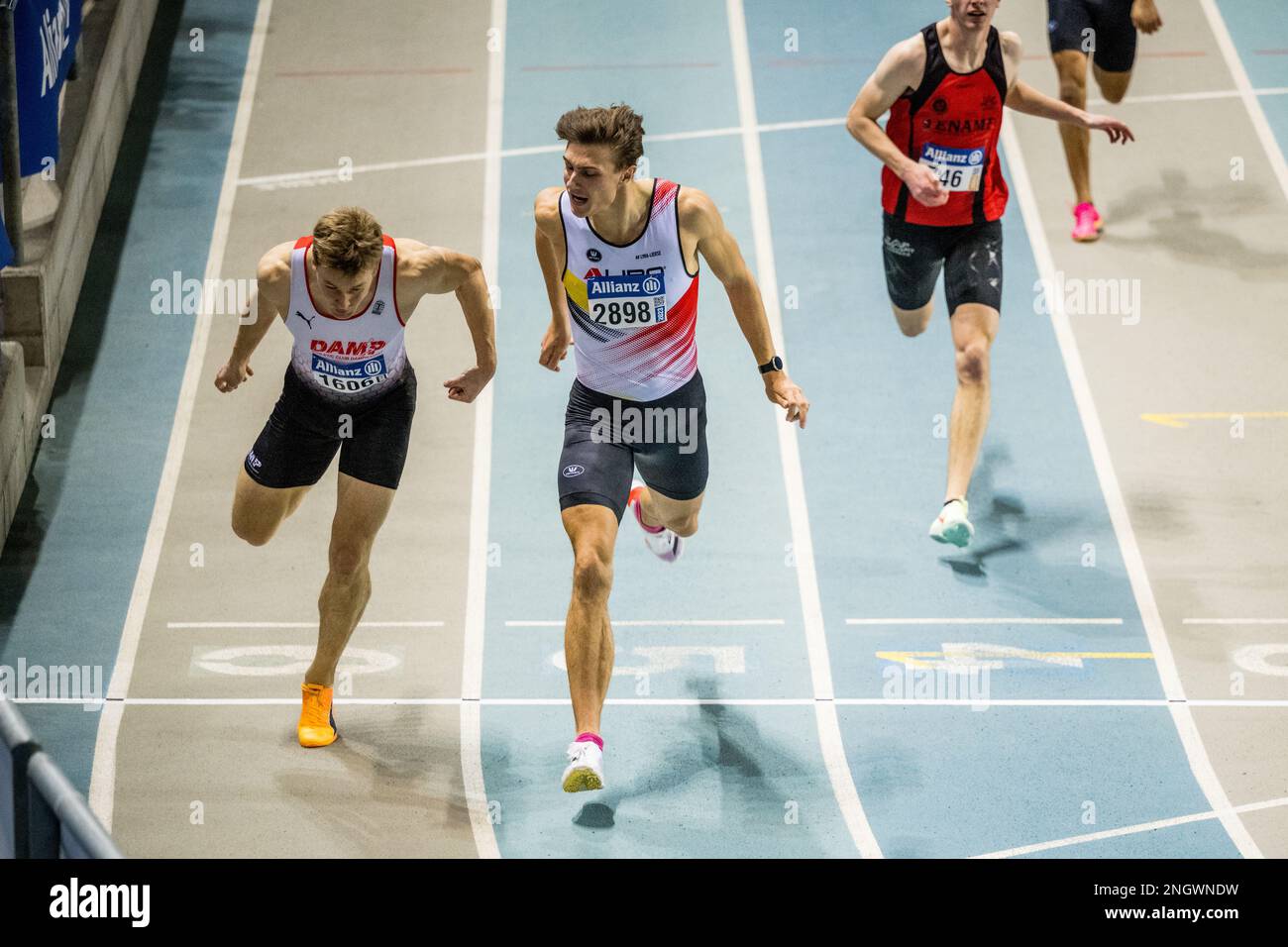 Belgian athlete Julien Watrin and Christian Iguacel pictured in action ...