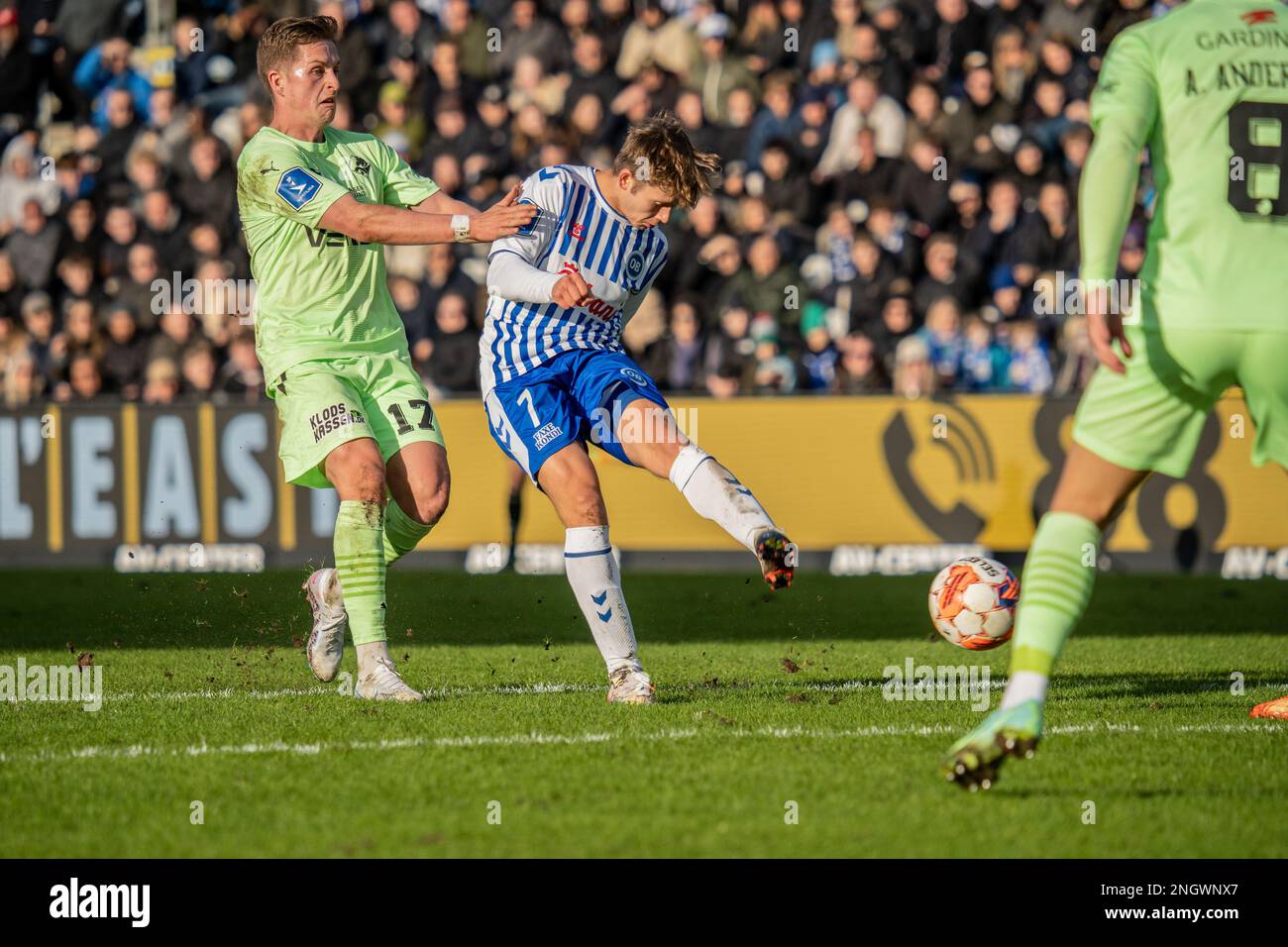 Odense, Denmark. 19th Feb, 2023. Naatan Skytta (7) of Odense Boldklub ...