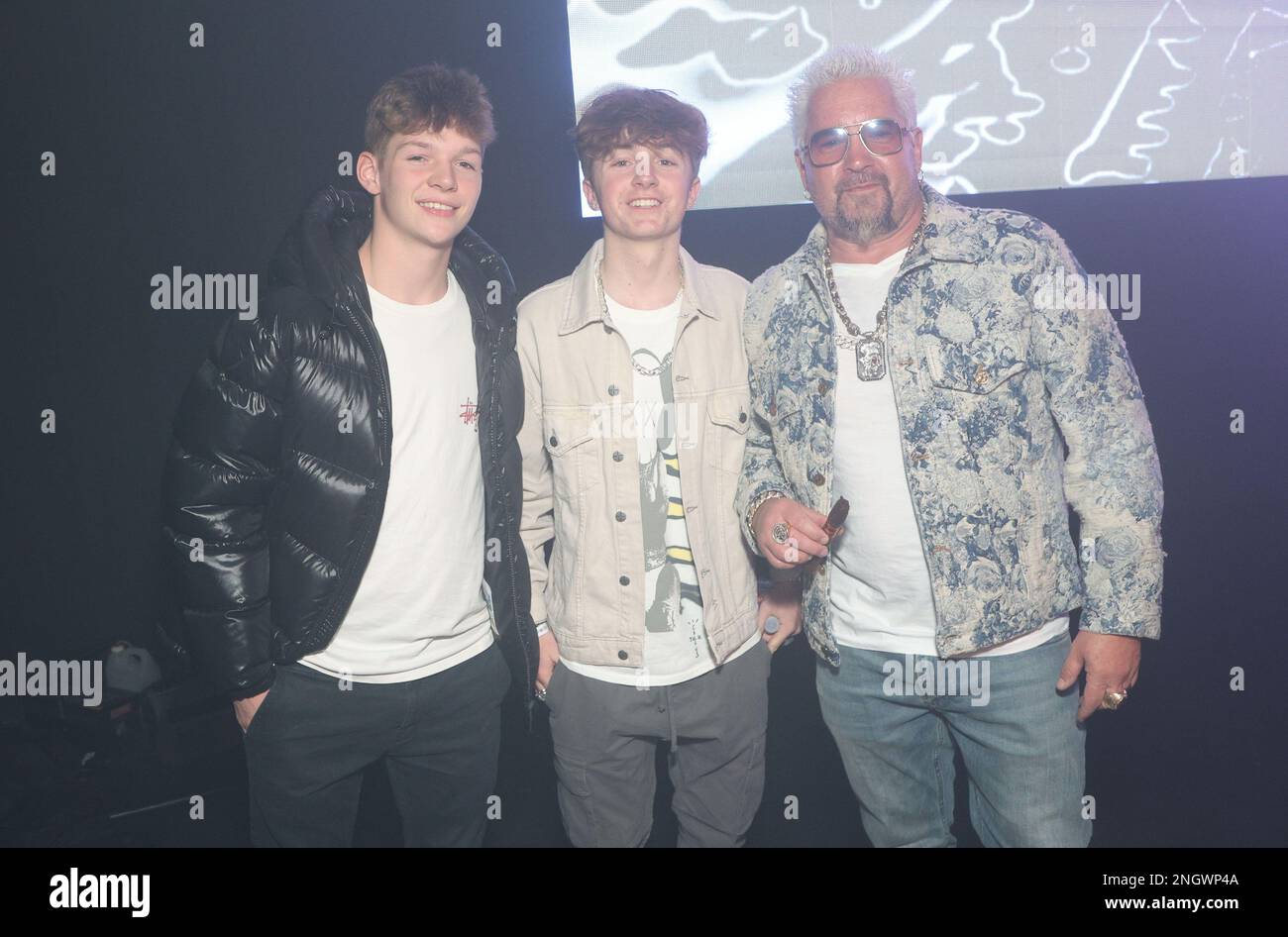 Salt Lake City, USA. 18th Feb, 2023. Guest, Ryder Fieri, Guy Fieri ...