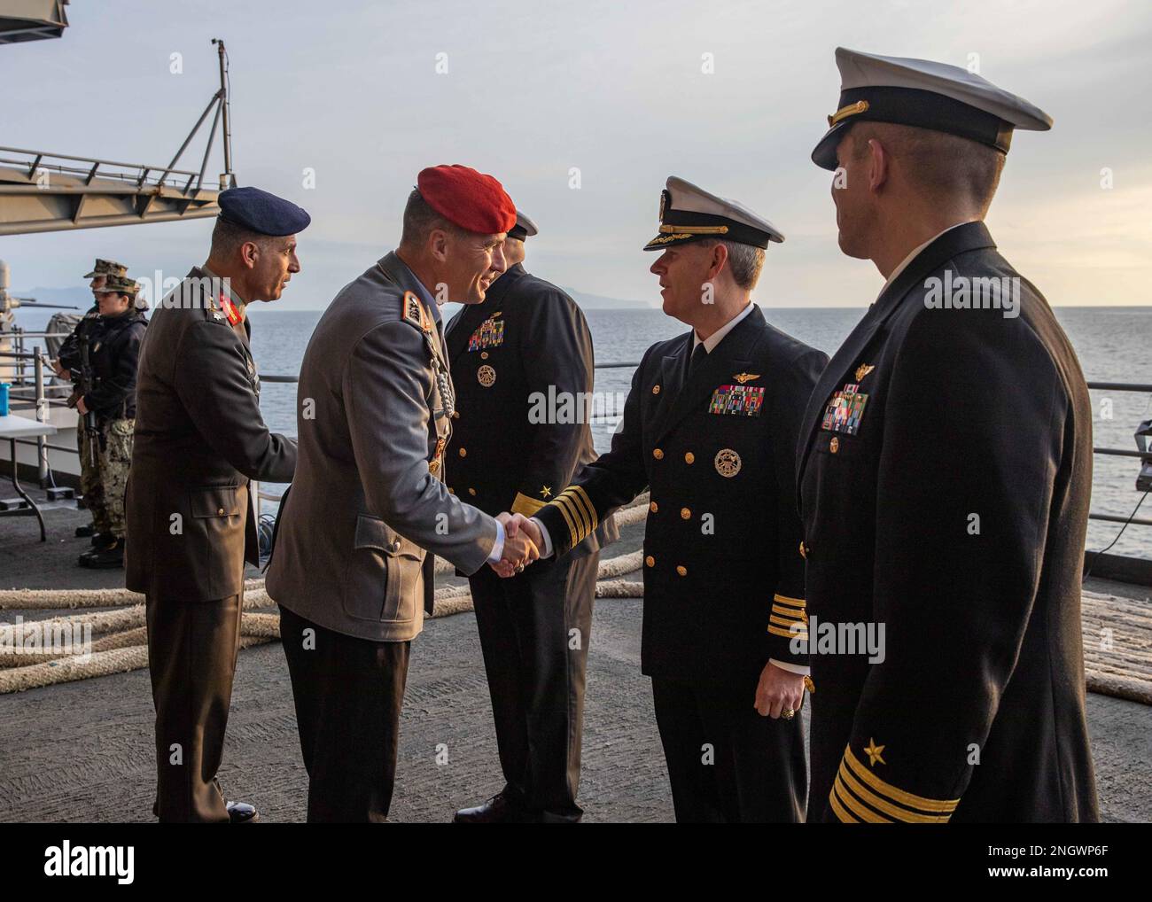 221129-N-MW880-1104 NAPLES, Italy (Nov. 29, 2022) Capt. Dave Pollard ...