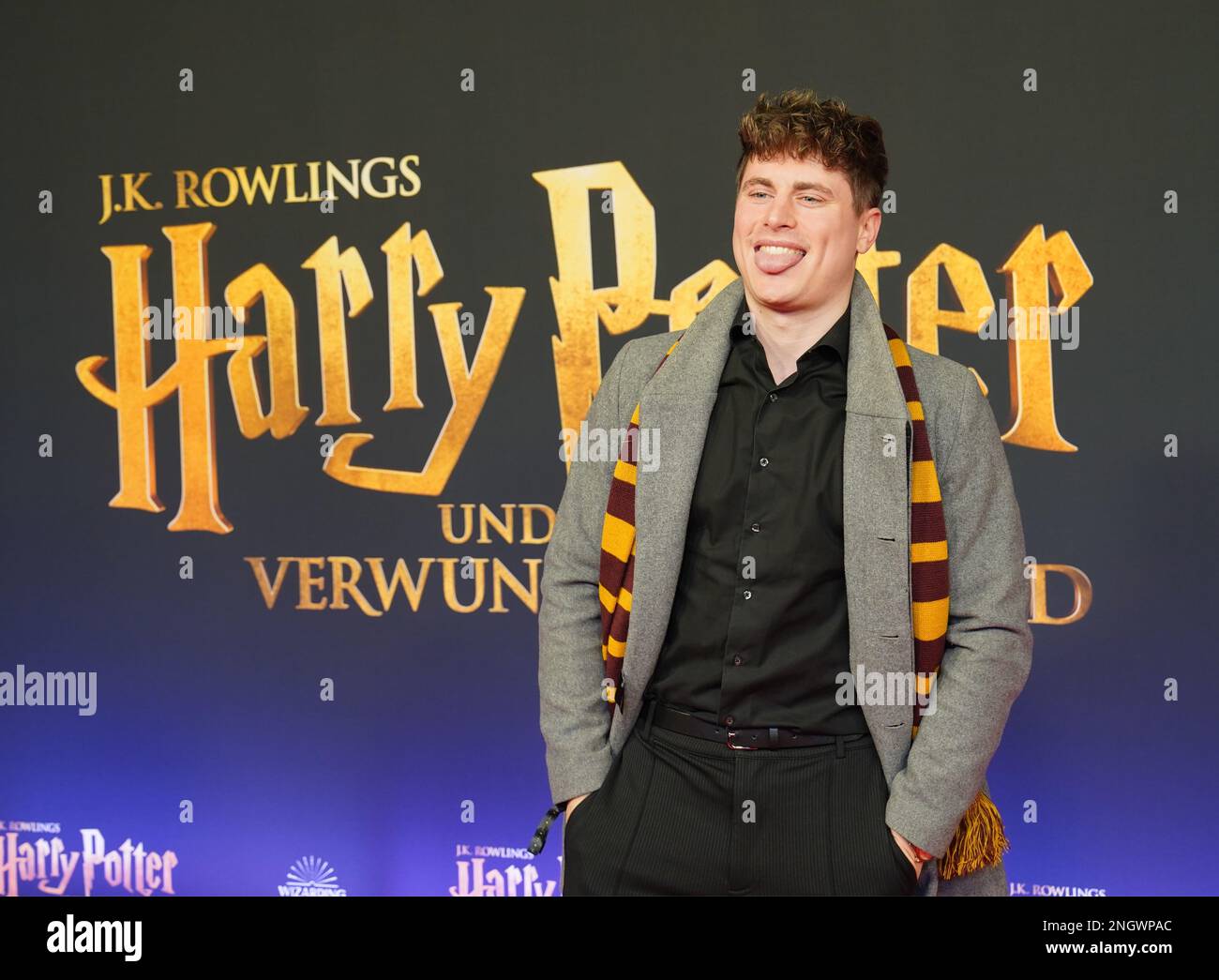 Hamburg, Germany. 19th Feb, 2023. Influencer Falco Punch walks the red ...