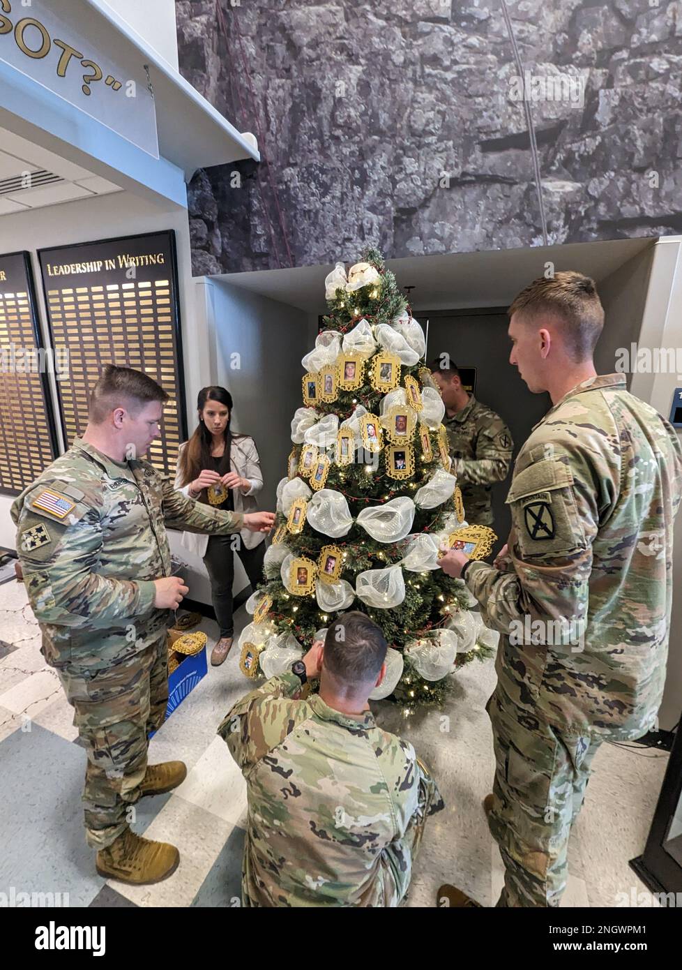 The Honor the Fallen tree at the Command Sgt. Maj. Southern “Buddy ...