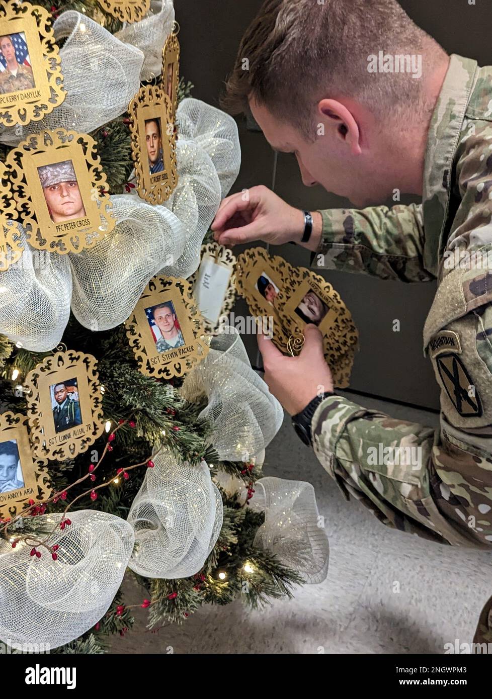 The Honor the Fallen tree at the Command Sgt. Maj. Southern “Buddy ...