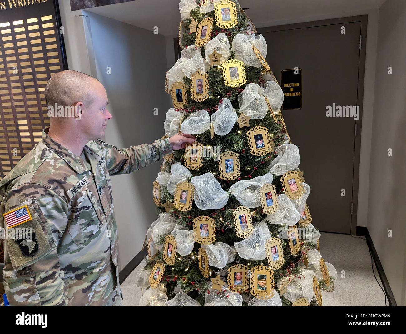 The Honor the Fallen tree at the Command Sgt. Maj. Southern “Buddy ...