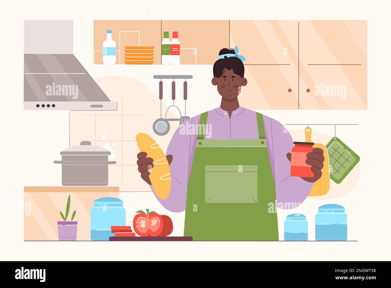 Someone Cooking Cartoon