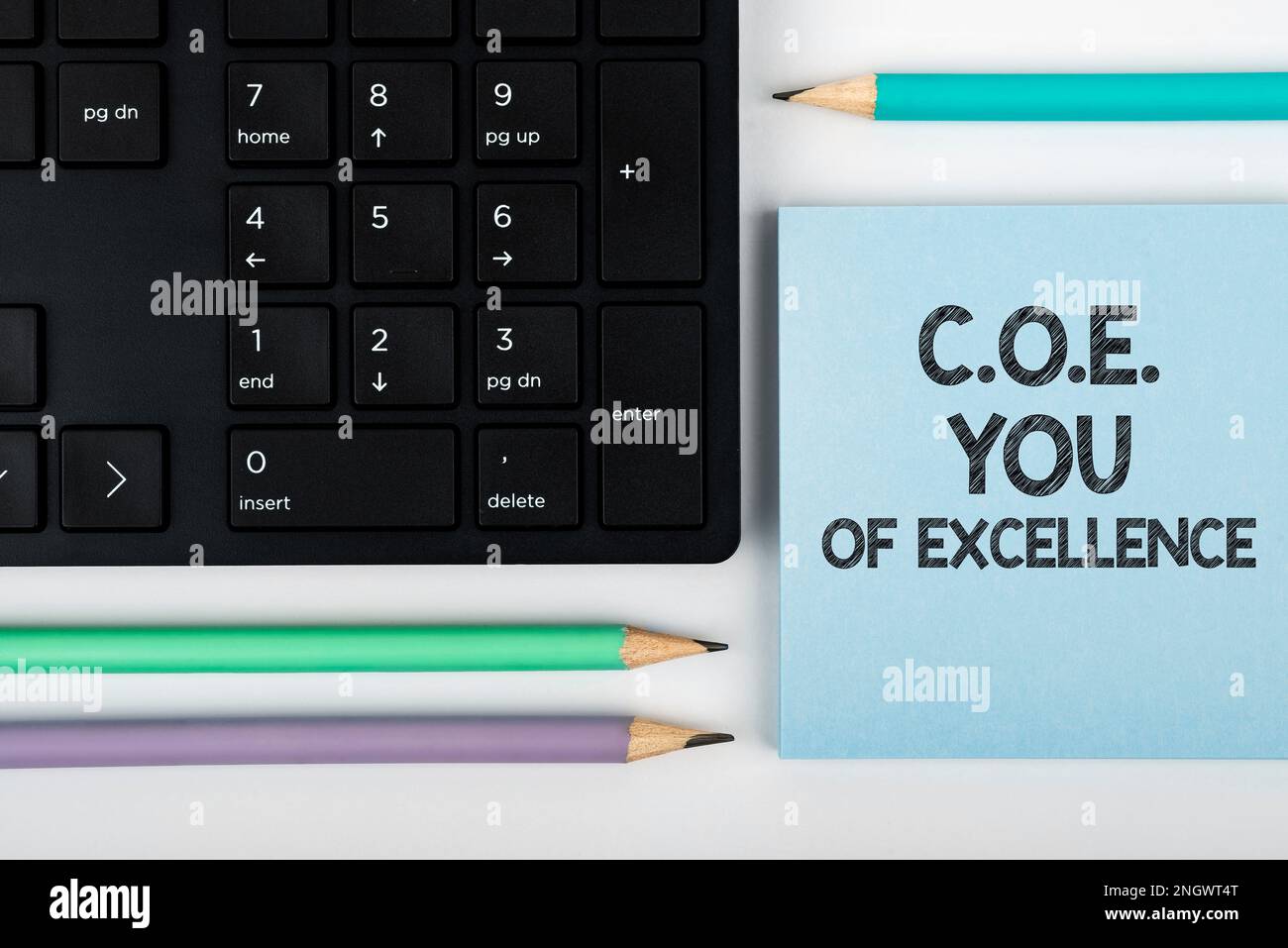 Handwriting text C.O.E. Center Of Excellence. Business approach being ...