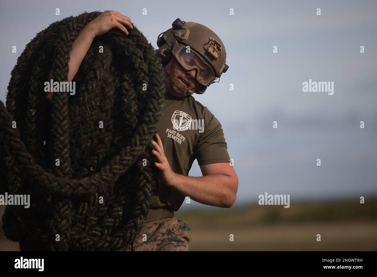 A U.S. Marine with 3d Littoral Combat Team, 3d Marine Littoral Regiment ...