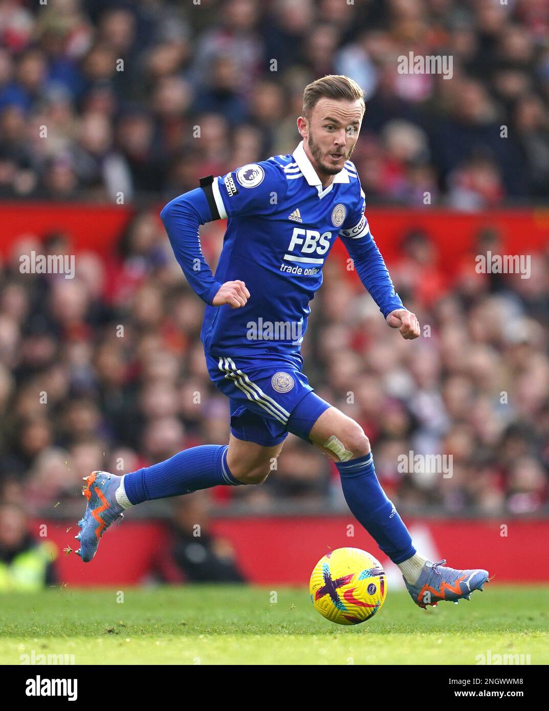 Leicester City's James Maddison during the Premier League match at Old ...