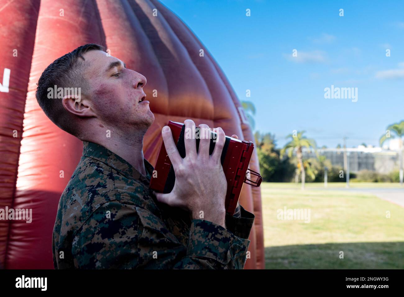 U.S. Marine Corps recruiters with Basic Recruiters Course participate ...