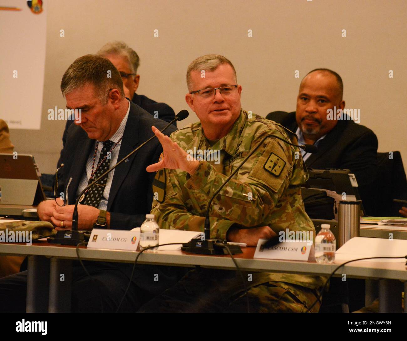 Maj. Gen. Mark T. Simerly, commanding general of U.S. Army Combined Arms Support Command and ...