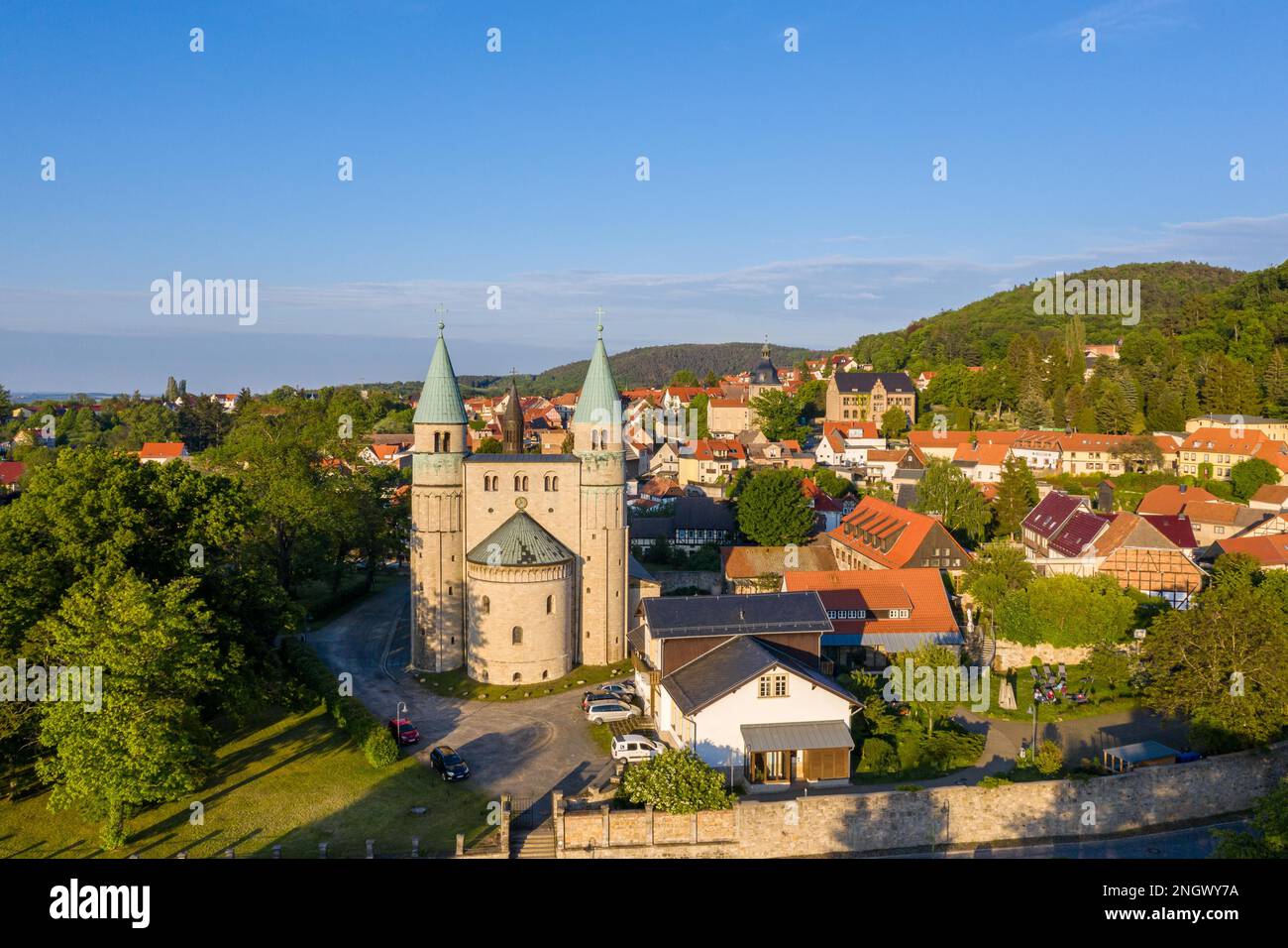World Heritage City Quedlinburg Harz Aerial Photographs Gernrode Harz ...