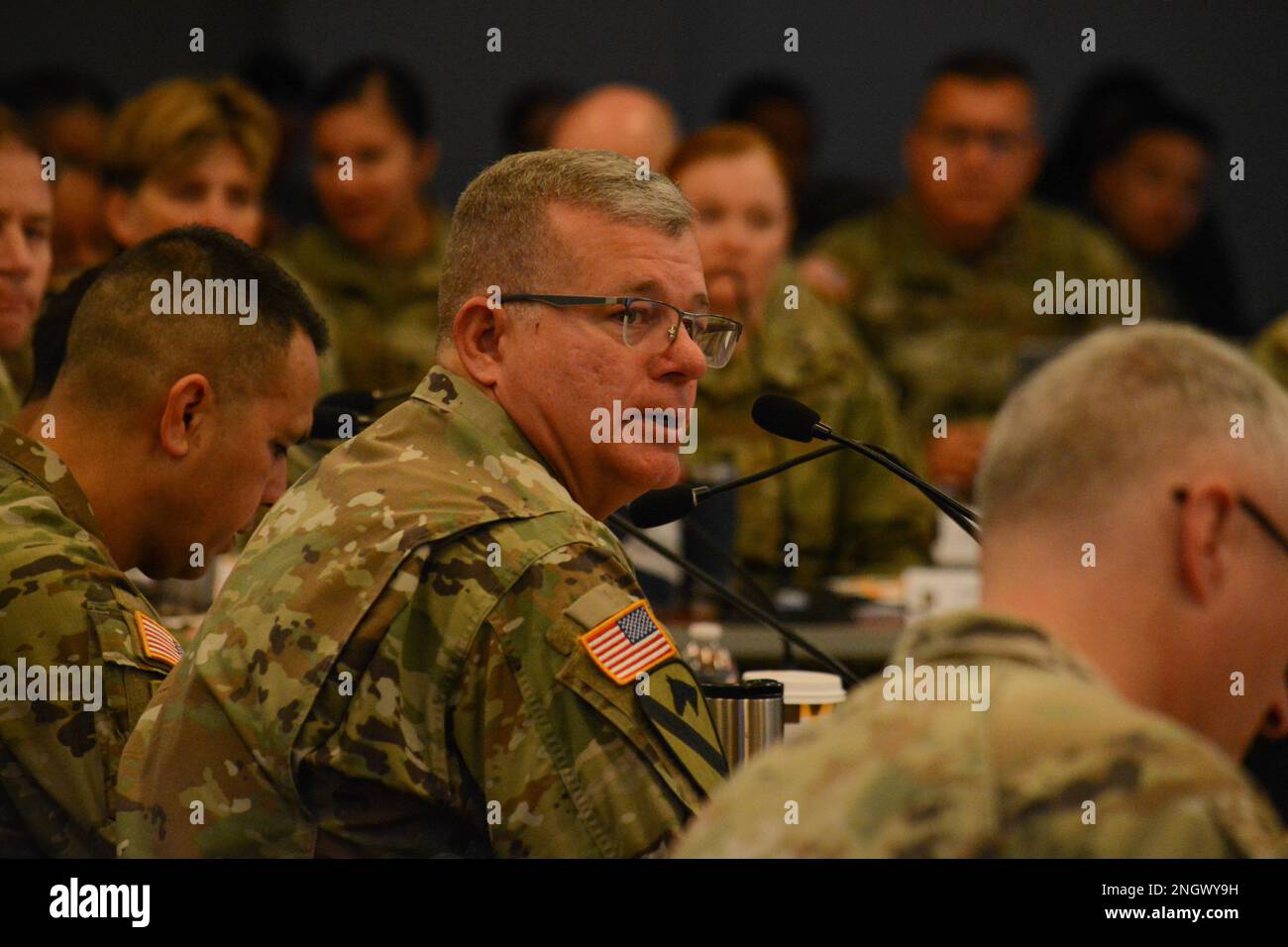 Maj. Gen. Mark T. Simerly, commanding general of U.S. Army Combined Arms Support Command and ...
