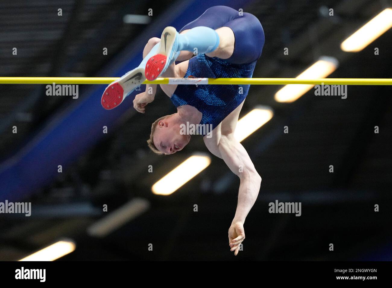 APELDOORN, NETHERLANDS - FEBRUARY 19: Menno Vloon competing on the Pole ...