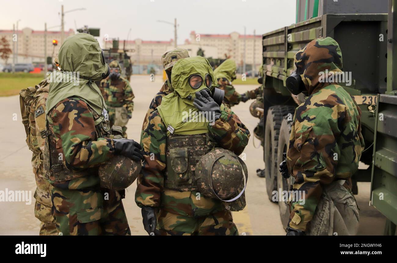 Soldiers assigned to 61st Chemical, Biological, Radiological and ...