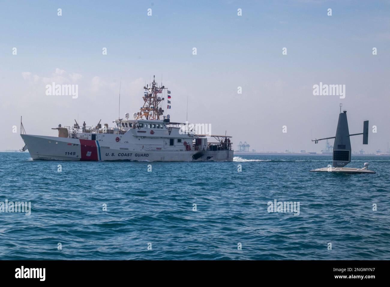 221129-A-RY768-2017 ARABIAN GULF (Nov. 29, 2022) A Saildrone Explorer ...