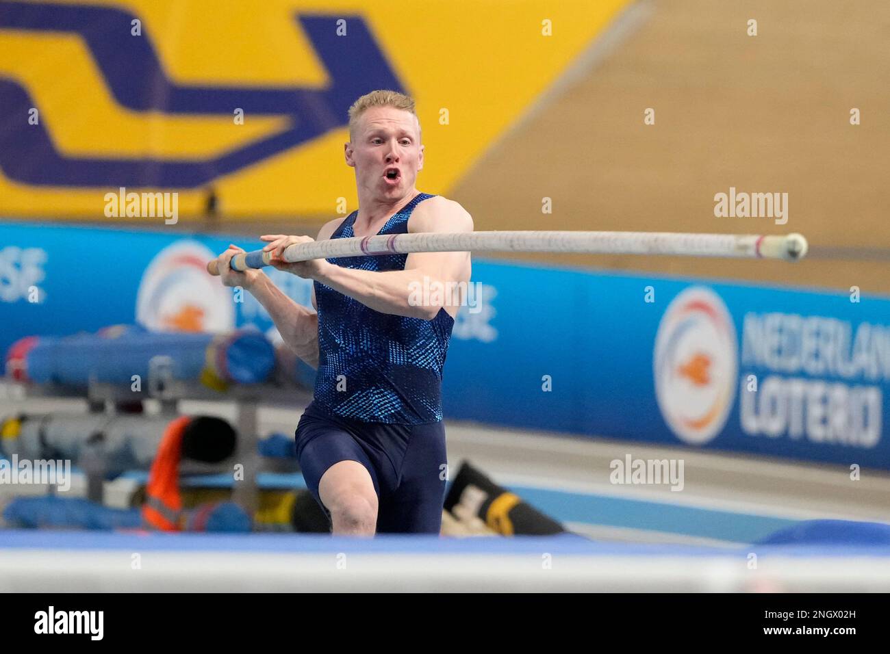 APELDOORN, NETHERLANDS - FEBRUARY 19: Menno Vloon competing on the Pole ...