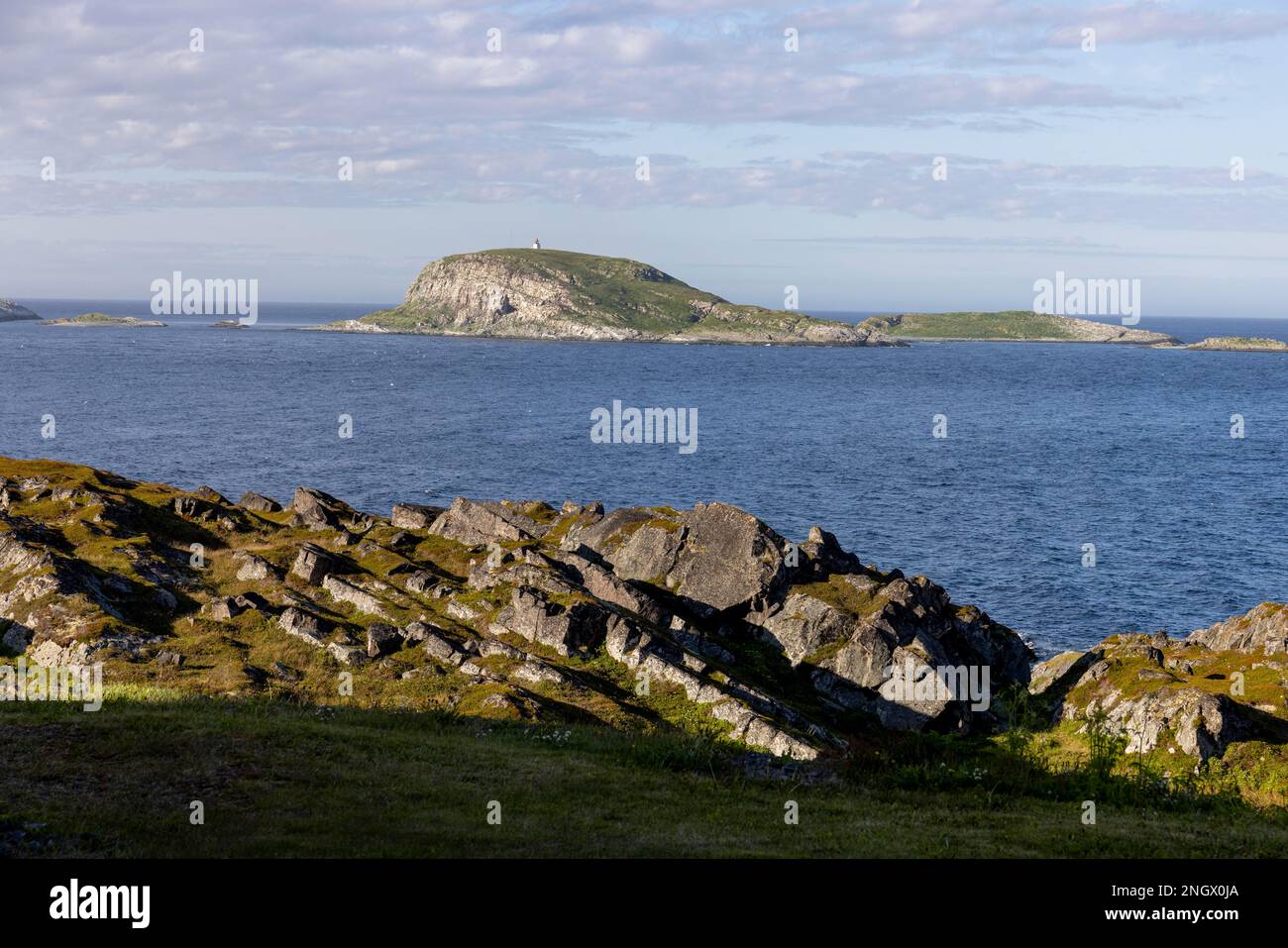 Hornoya, Hornoya, Summer, Bird Island, Bird Rock, near Vardoe, Vardo ...