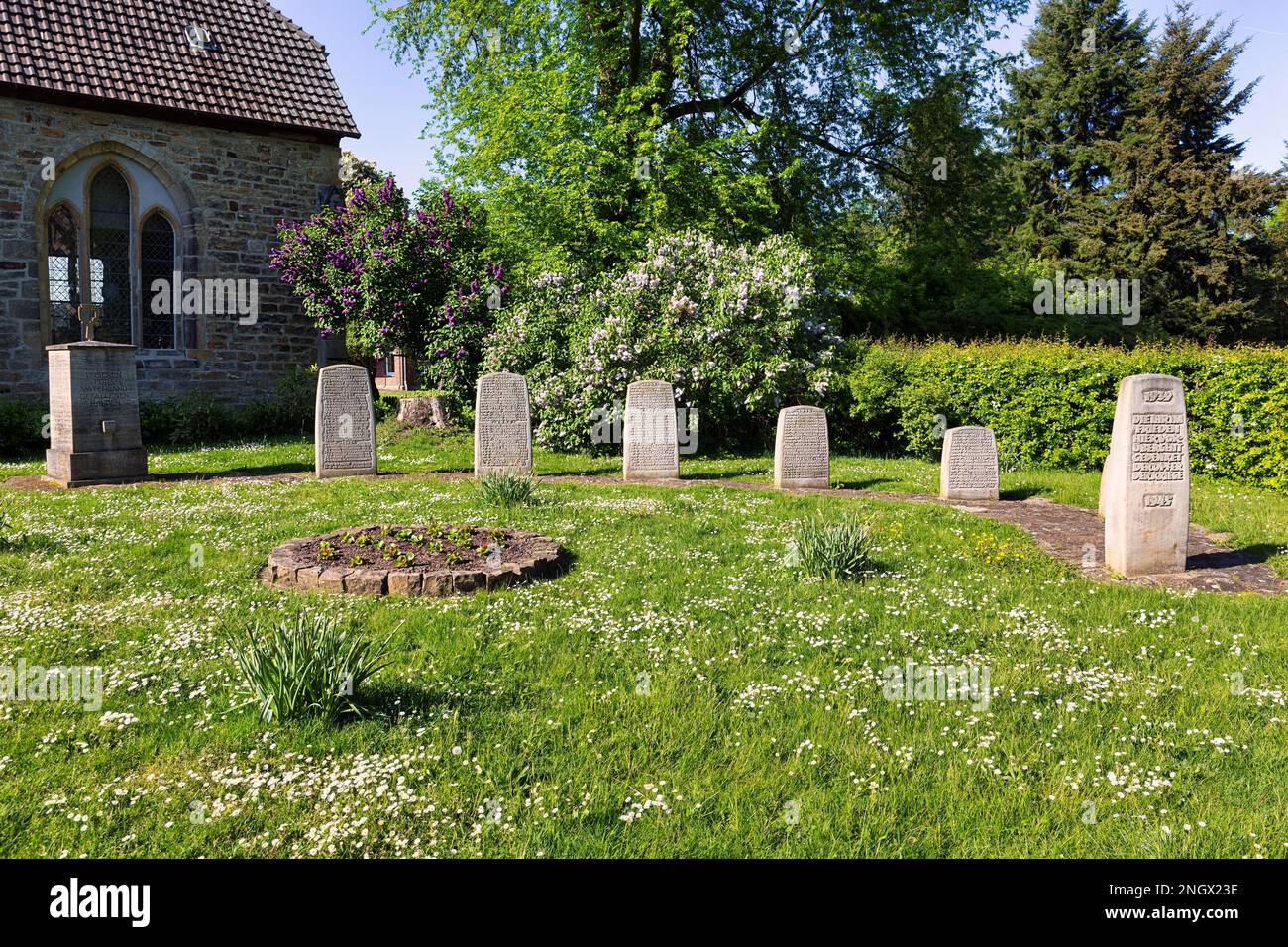 Memorial stones for victims of the world wars, Loccum Monastery ...
