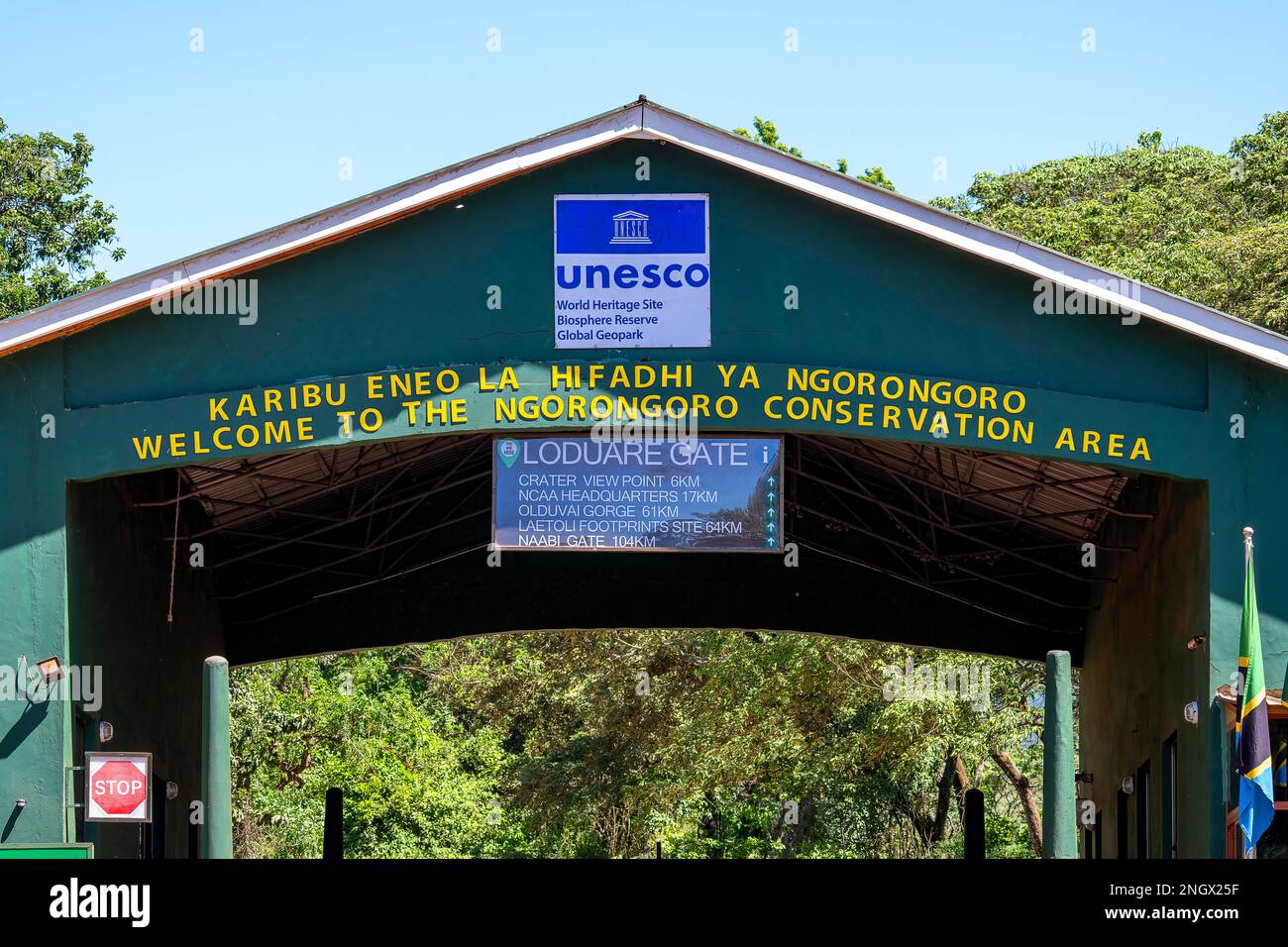 Ngorongoro national park gate hi-res stock photography and images - Alamy