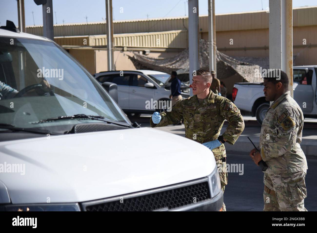 U.S. Air Force Staff Sgt. Derek Wollmershauser (left), 380th ...