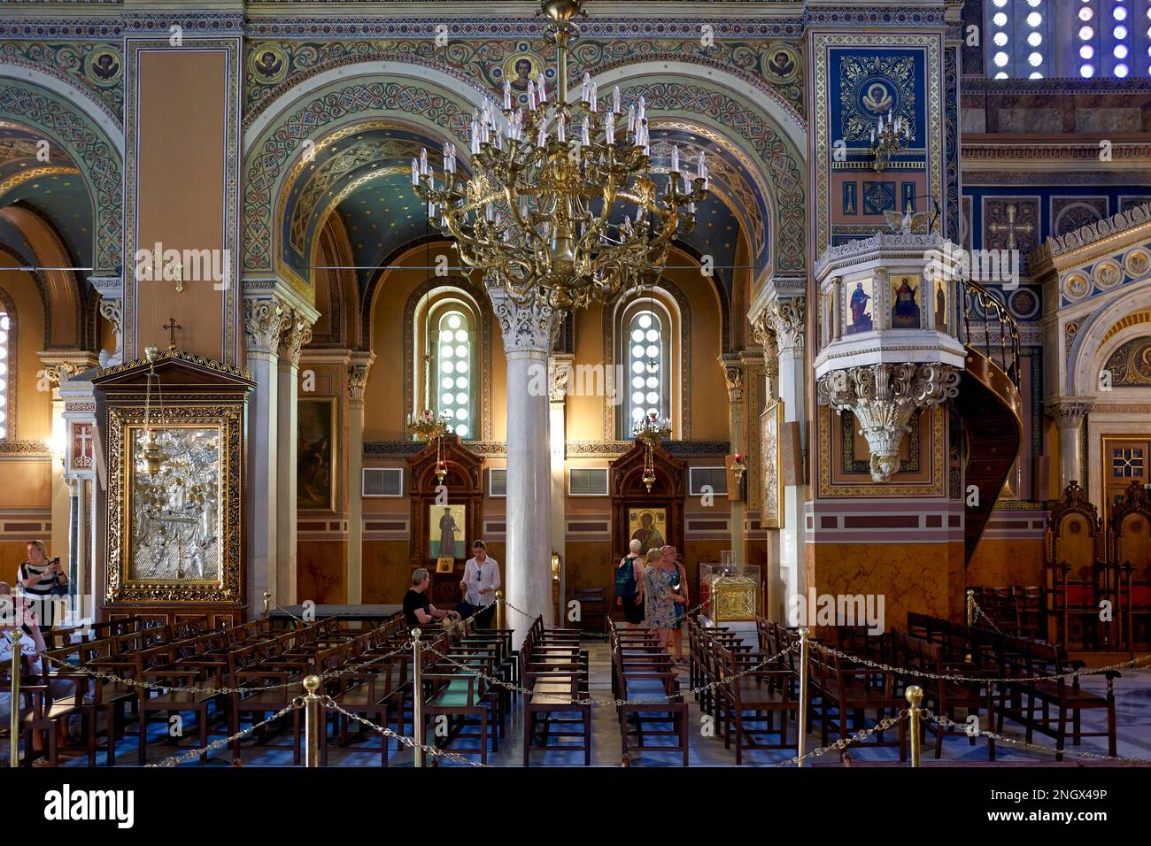 Athens Greece. The Mitropolis Cathedral Stock Photo - Alamy