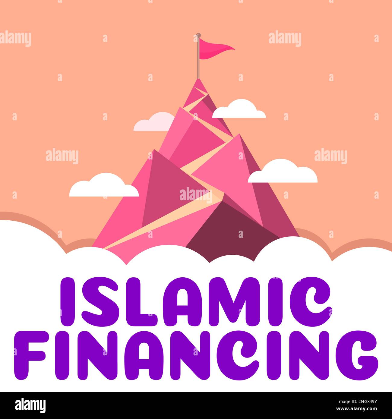 Hand writing sign Islamic Financing. Business idea Banking activity and ...
