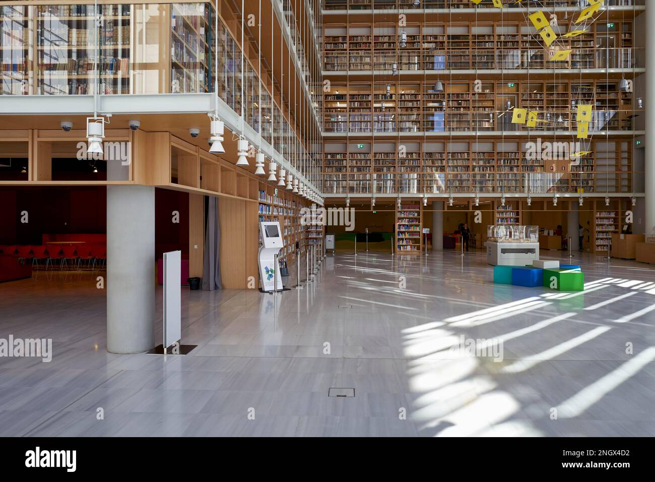 Athens Greece. The National Library inside the Stavros Niarchos ...