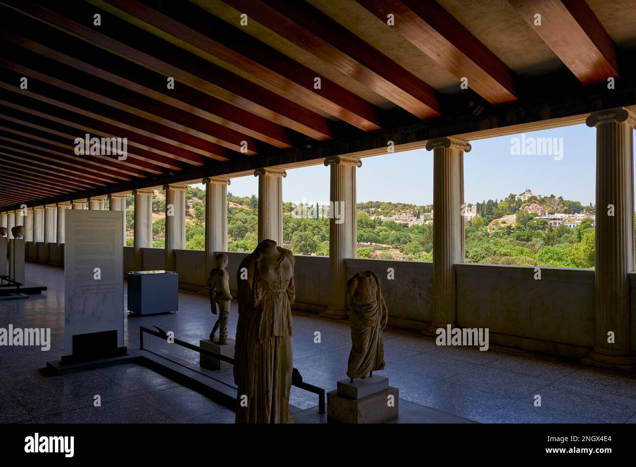 Athens Greece. The Stoa of Attalos at the Ancient Agora Stock Photo - Alamy