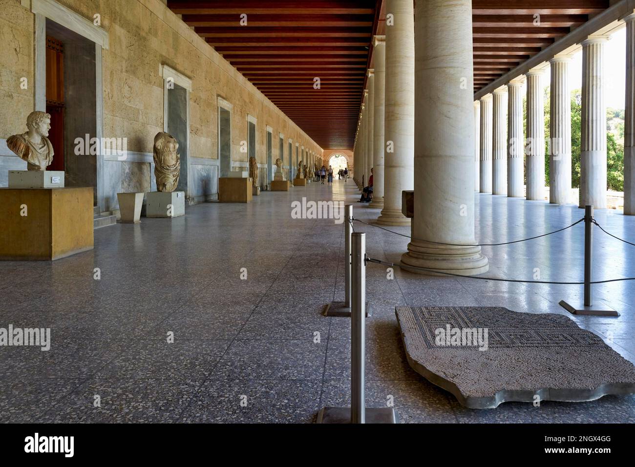 Athens Greece. The Stoa of Attalos at the Ancient Agora Stock Photo - Alamy