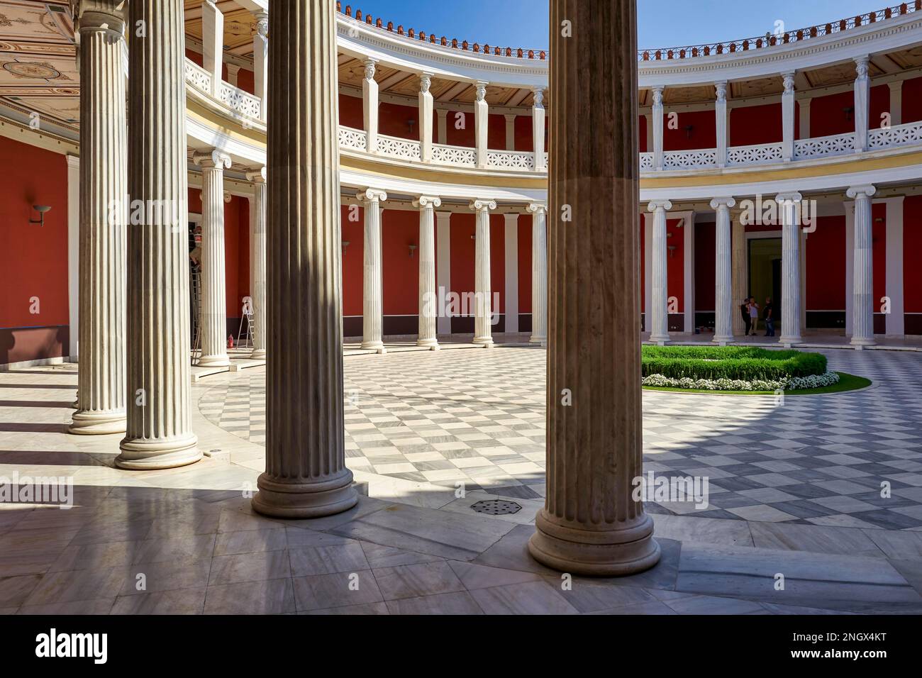 Athens Greece. The inner courtyard of the Zappeio Hall, now used as a ...