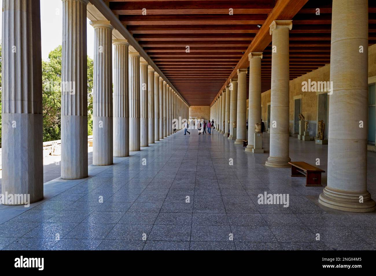 Athens Greece. The Stoa of Attalos at the Ancient Agora Stock Photo - Alamy