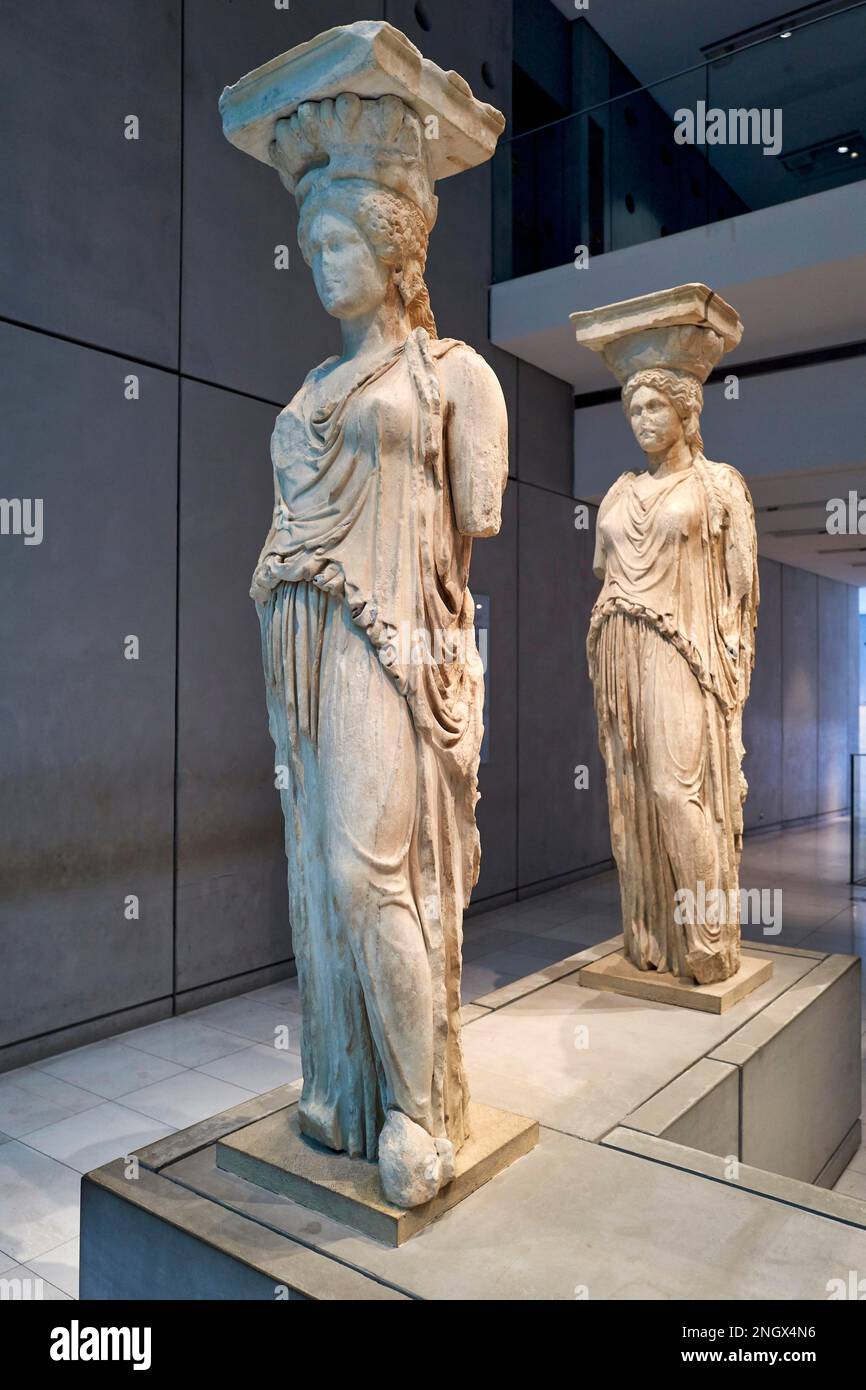 Caryatids at museum hi-res stock photography and images - Alamy